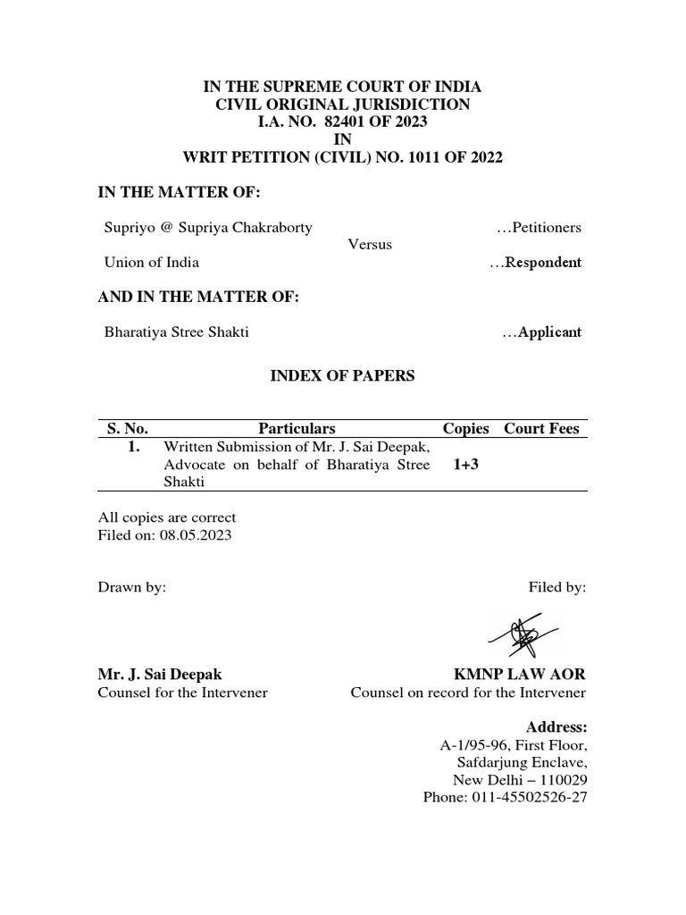 Same Sex Marriage J Sai Deepak Download Free Pdf Bill Law Separation Of Powers 