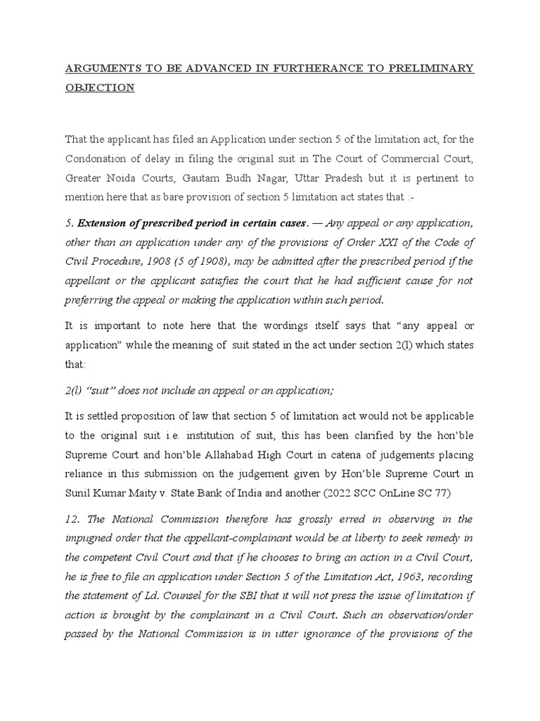 Arguments Against Condonation Application | PDF | Lawsuit | Appeal