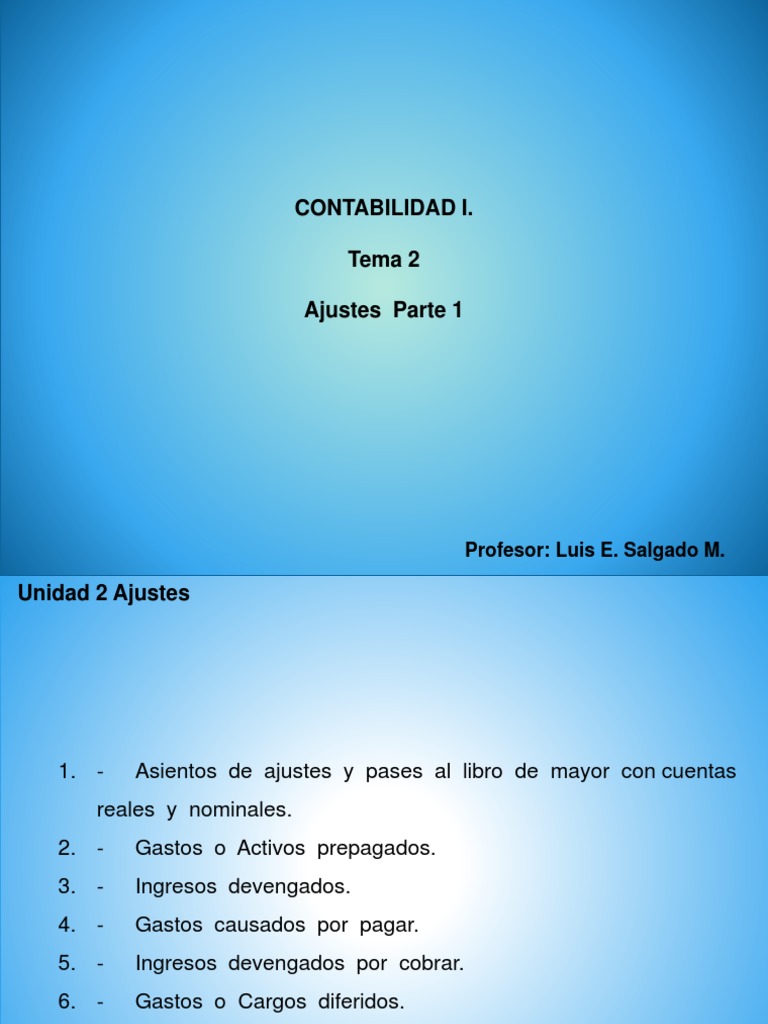 Contabilidad 1 Unidad 2 Parte 1 | PDF | Contabilidad | Ciencias económicas