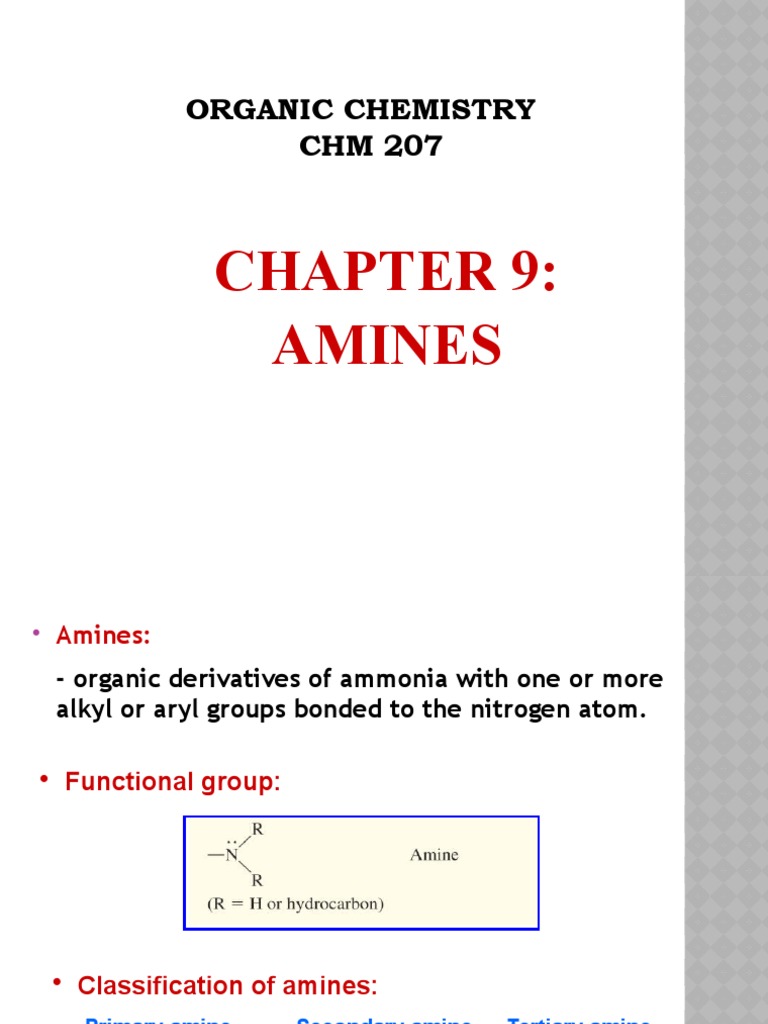 Chapter 9 Amines | PDF | Amine | Acid