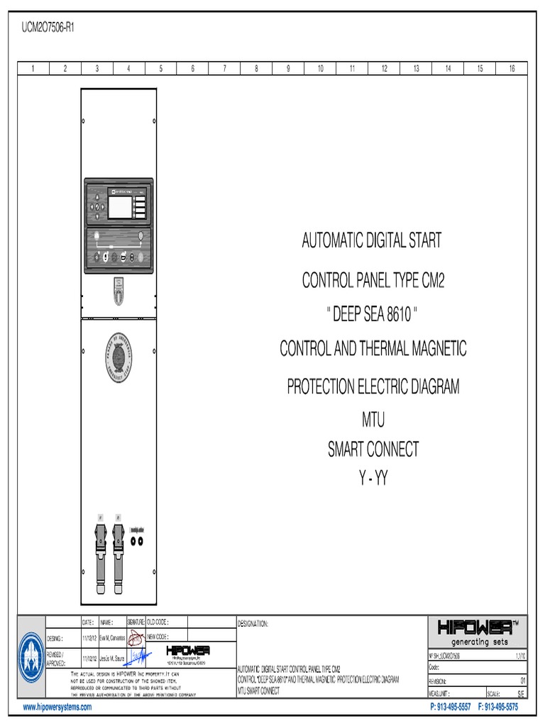 Genset Control Panel Diagram | PDF