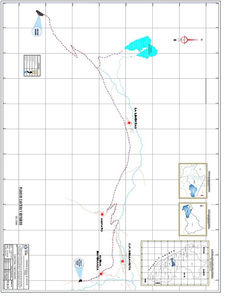 05. PLANO DE BOTADERO Y CANTERA OK | PDF | América del Sur | Perú