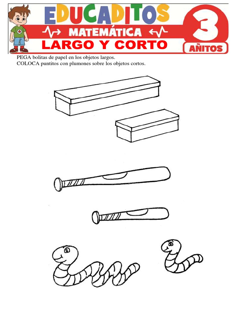 Actividades de Largo y Corto para Niños | PDF