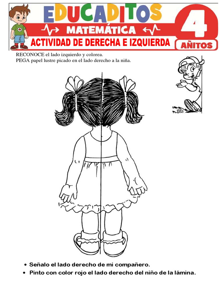 Actividad de Derecha e Izquierda para Ninos de 4 Anos | PDF