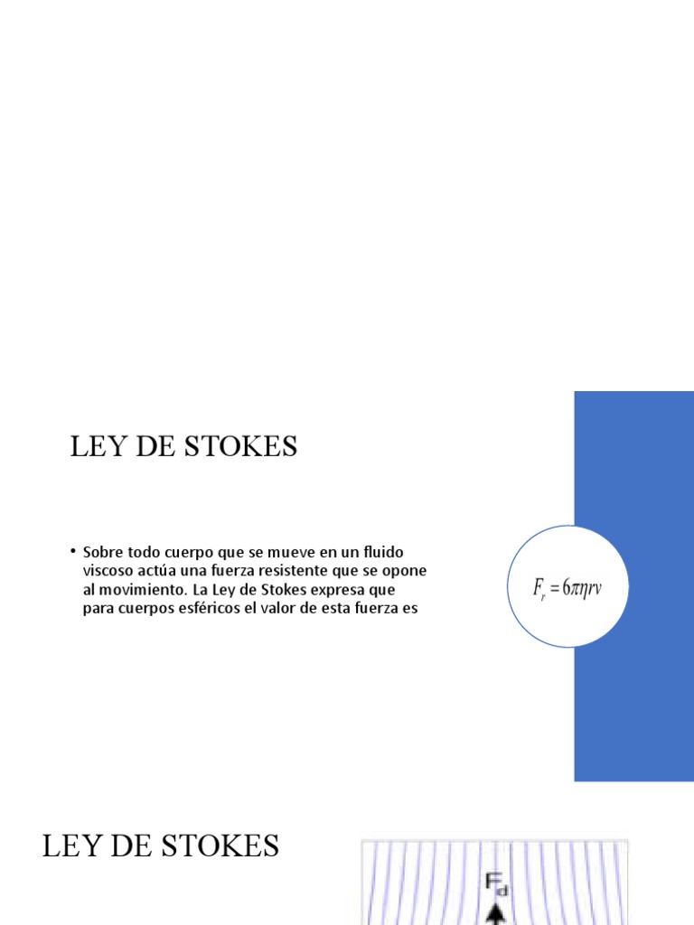 Ley de Stokes | PDF