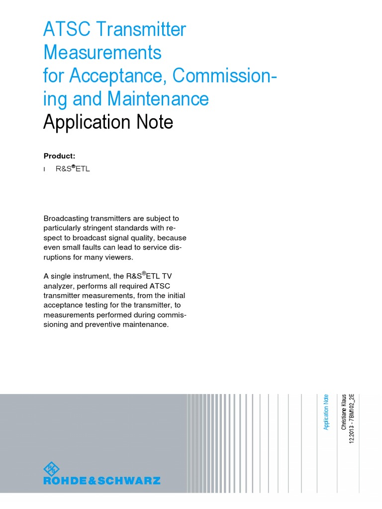 Atsc Comisio Rohde | Download Free PDF | Filter (Signal Processing) | Radio