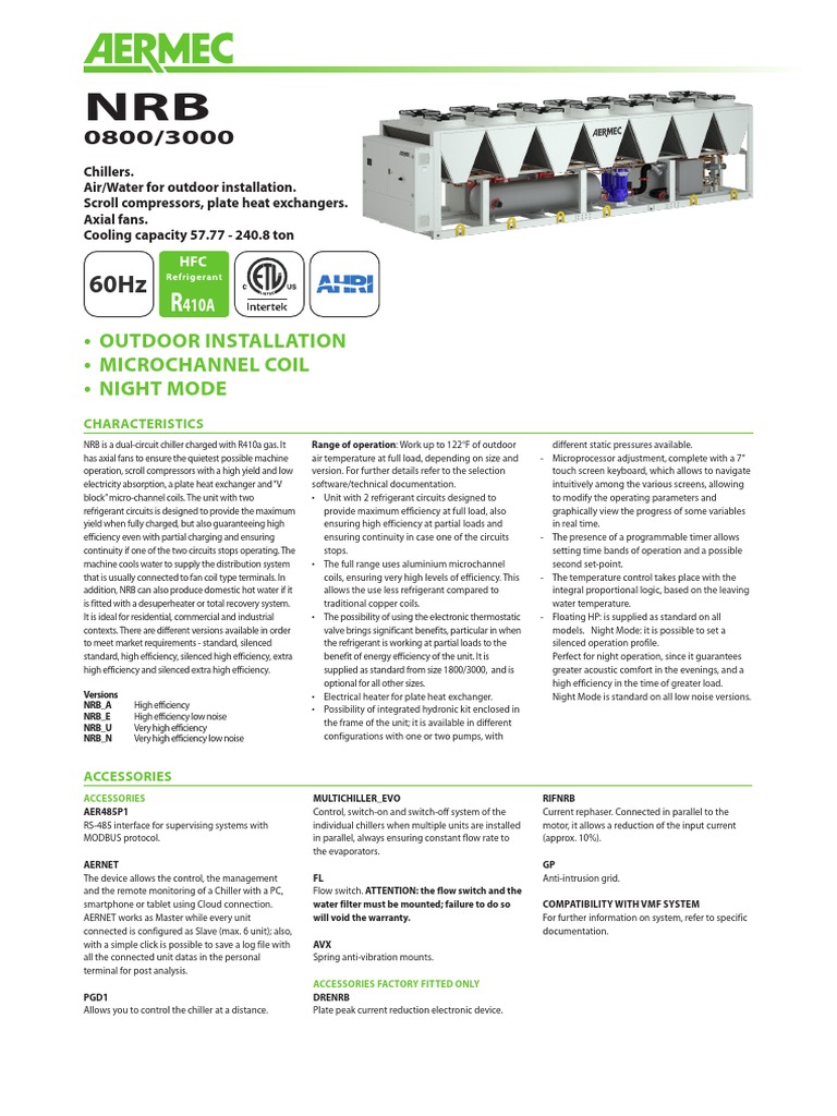 NRB Model Data Sheet | PDF | Heat Exchanger | Chemical Engineering