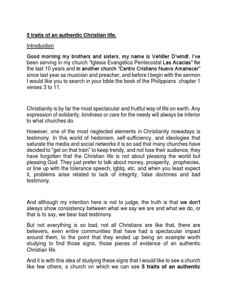 Traits of True Christian Living | PDF | Love | Jesus