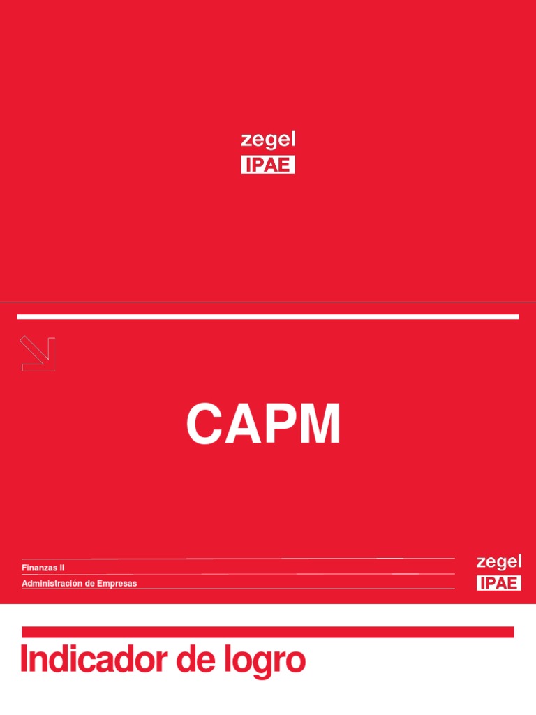 Sesion Nro 7 - Capm | PDF | Modelo de fijación de precios de activos de capital | Business