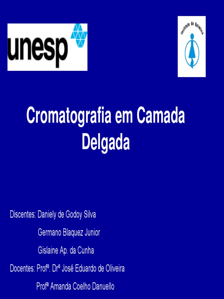 11 - Cromatografia em Camada Delgada LIC 2009 | PDF | Cromatografia ...