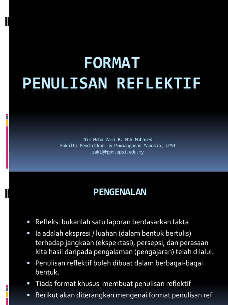 Refleksi - Format | PDF | Mind | Truth
