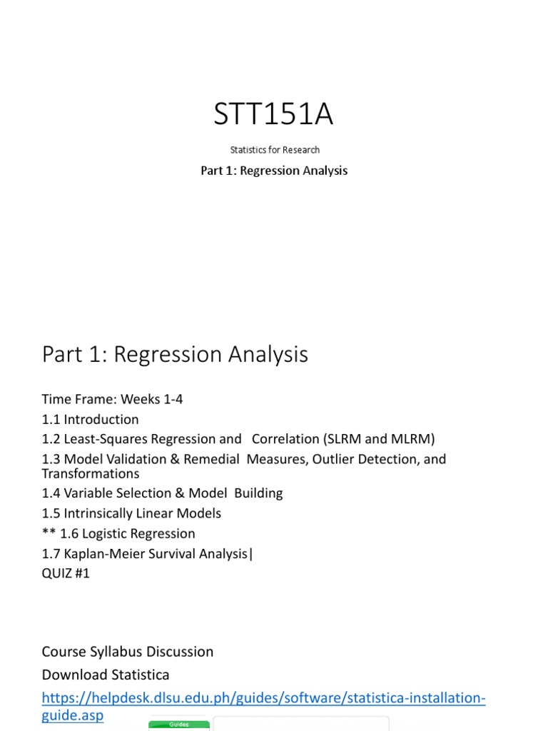 Lecture 1. Part 1-Regression Analysis. Correlation and SLRM | PDF ... Lecture 1. Part 1-Regression Analysis. Correlation and SLRM | PDF ...