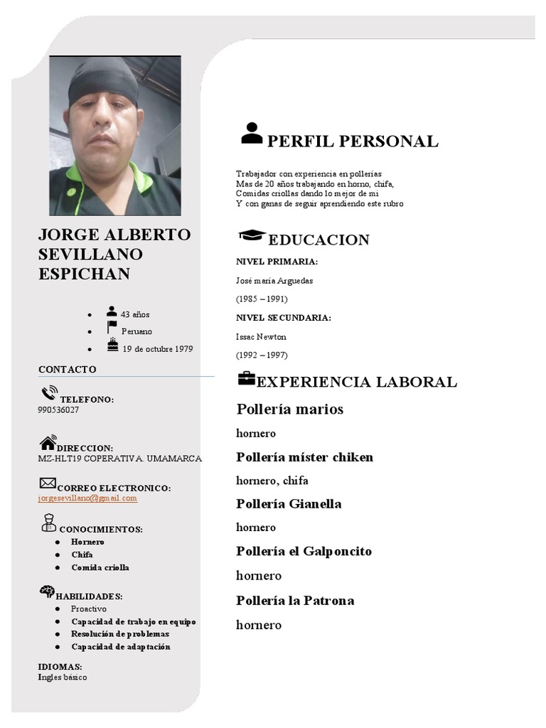 CV Jorge | PDF