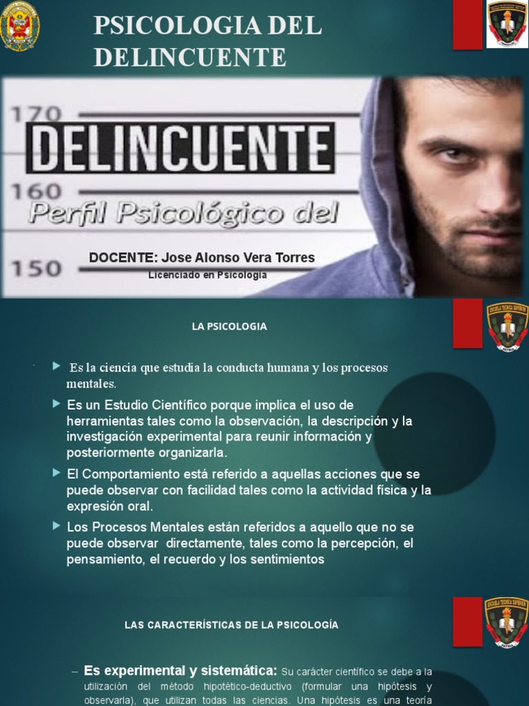 Psicologia Del Delincuente | PDF | Sicología | Teoría