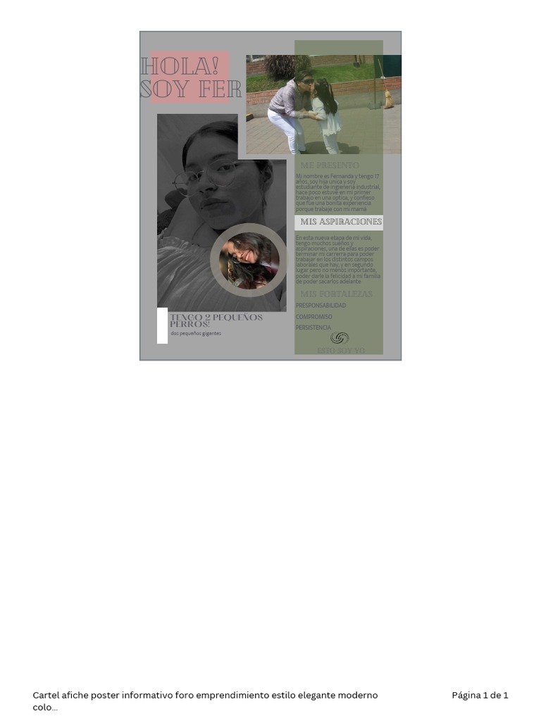 Cartel Afiche Poster Informativo Foro Emprendimiento Estilo Elegante Moderno Colores Blanco y ...