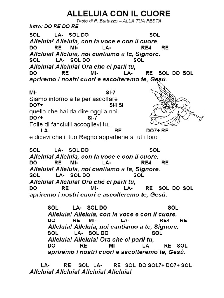 Alleluia Con Il Cuore | PDF