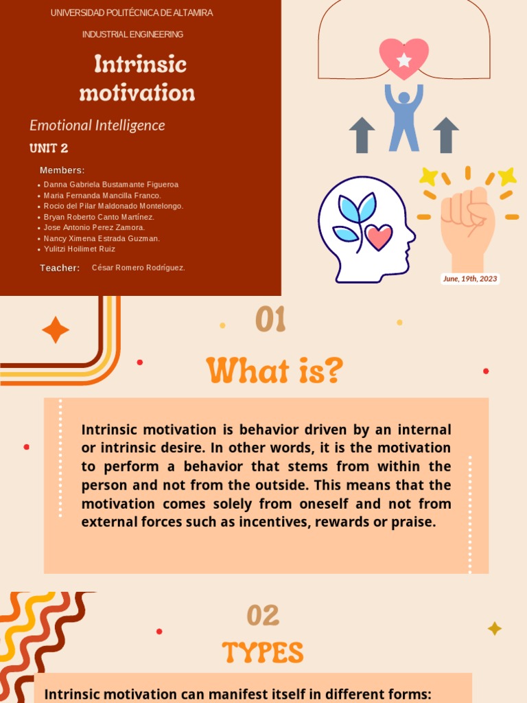 Intrinsic Motivation | PDF | Motivational | Motivation