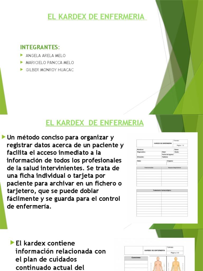 Kardex Enfermeria 3 | PDF | Enfermería | Medicamentos con receta