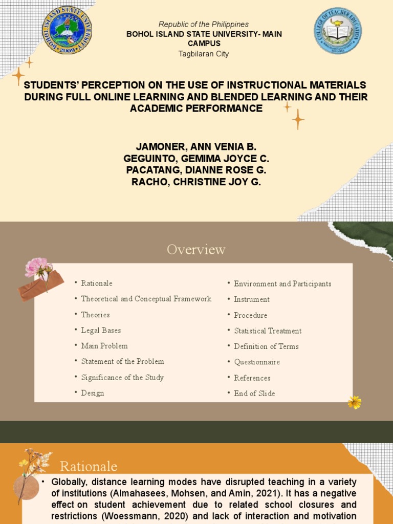 Student's Perception On The Use of Instructional Materials | PDF ... Student's Perception On The Use of Instructional Materials | PDF ...