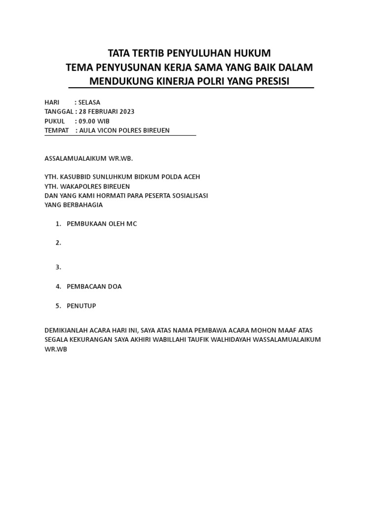 Tata Tertib Sosialisasi Perkap Nomor 9 Tahun 2013 TTG TPTGR Bagi ... Tata Tertib Sosialisasi Perkap Nomor 9 Tahun 2013 TTG TPTGR Bagi ...