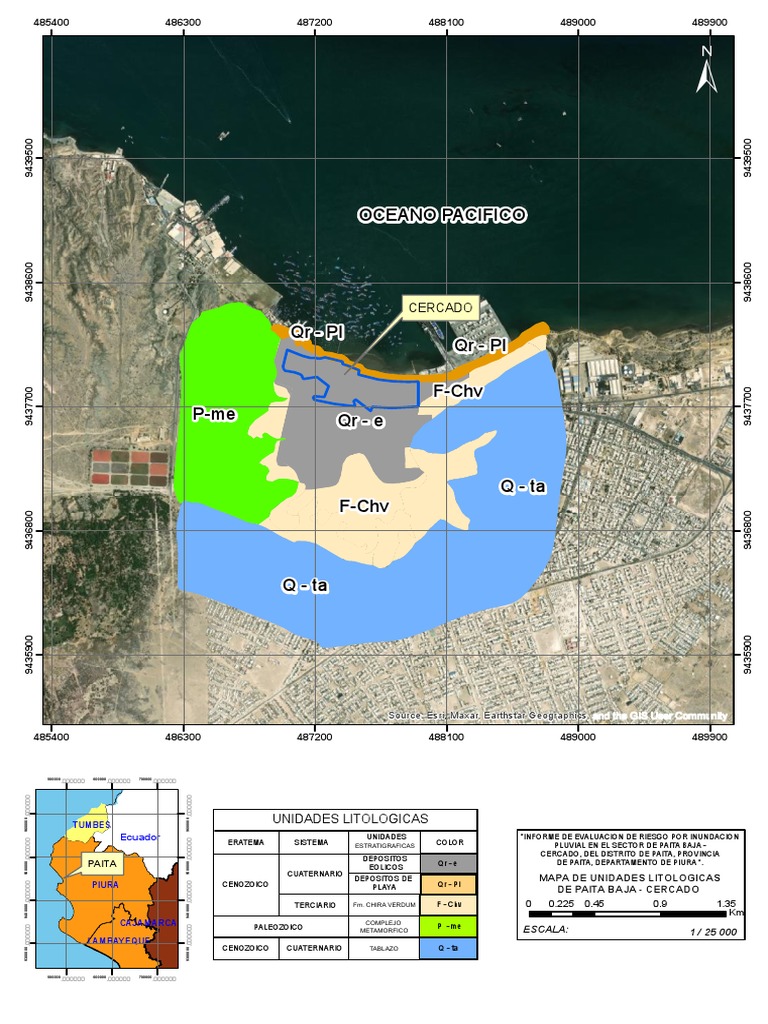 Mapa Geol-Paita | PDF | Ambiente natural global | Naturaleza