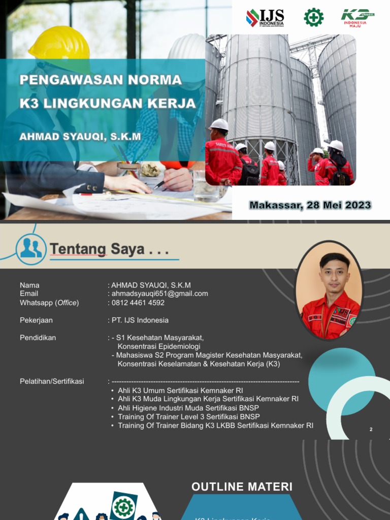 Materi K3 Lingkungan Kerja | PDF