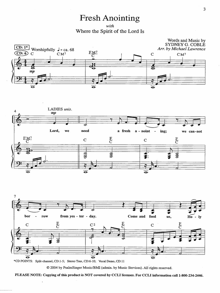 FRESH ANOINTING (Lawrence) | PDF