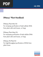 DNeasy Plant Mini Kit Protocol Written by Word Program | PDF