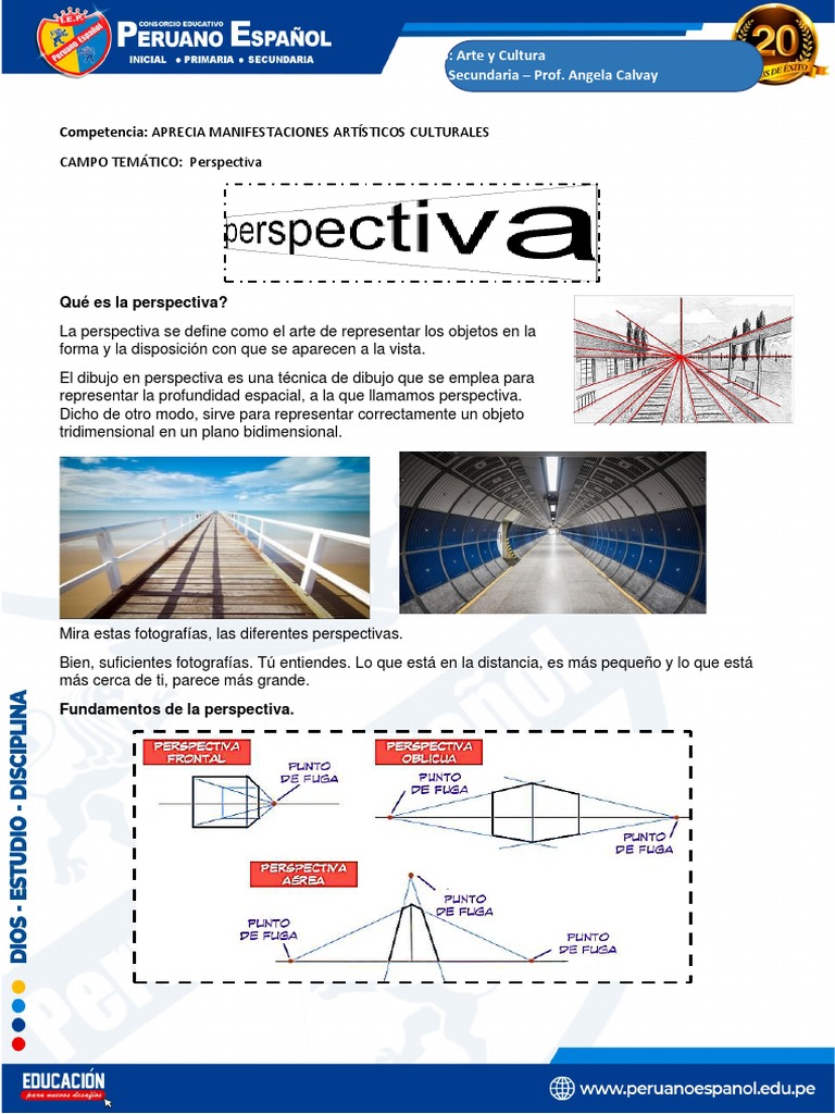 Fundamentos de la Perspectiva en Dibujo | PDF | Perspectiva (Gráfica ...