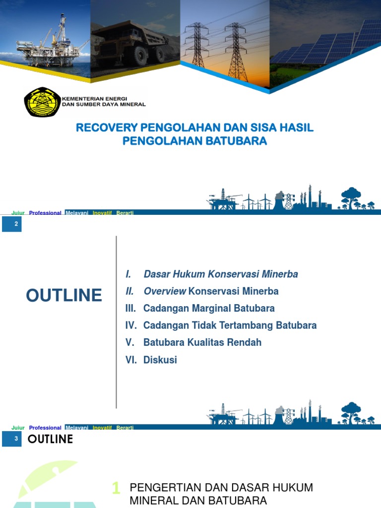 Rencana Pengolahan Dan Sisa Hasil Batubara - Pertemuan 12 Dan 13 | PDF