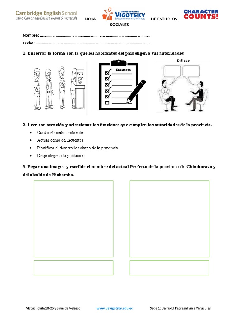 Hoja de Trabajo Autoridades | PDF
