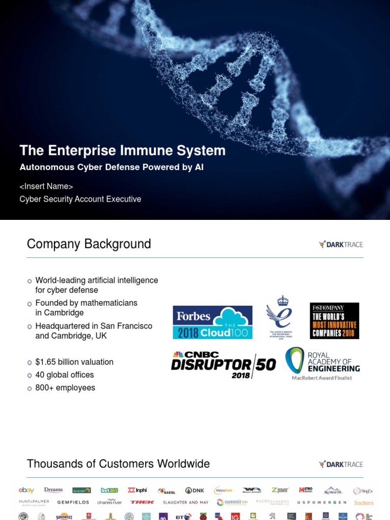 Darktrace The Enterprise Immune System | PDF | Security | Computer Security