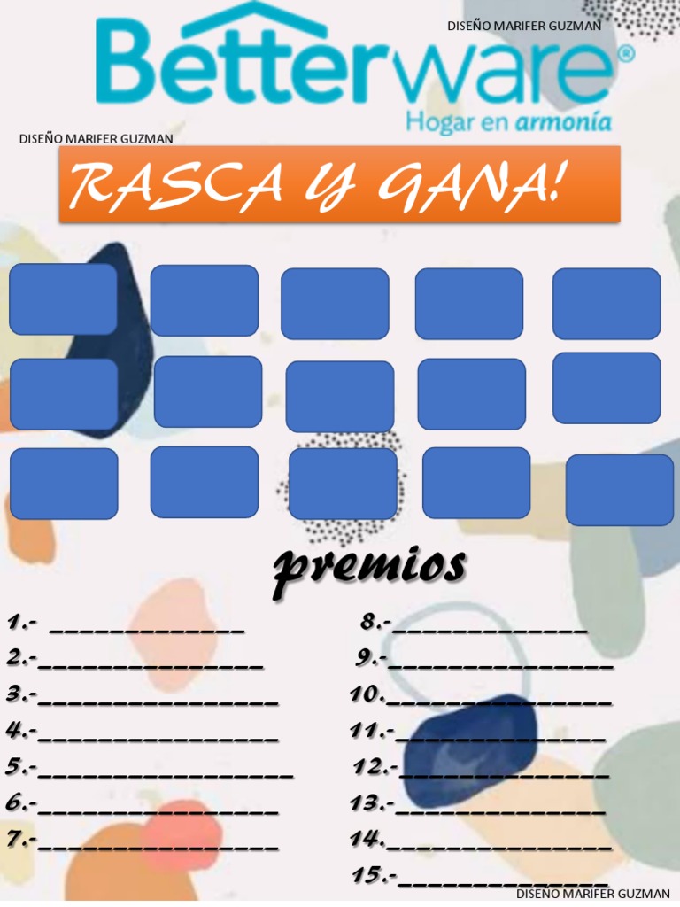 Formato Rascaditos Betterware | PDF