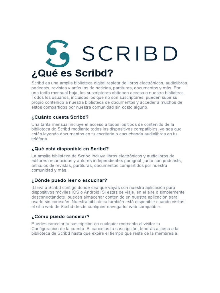 Qué Es Scribd | PDF