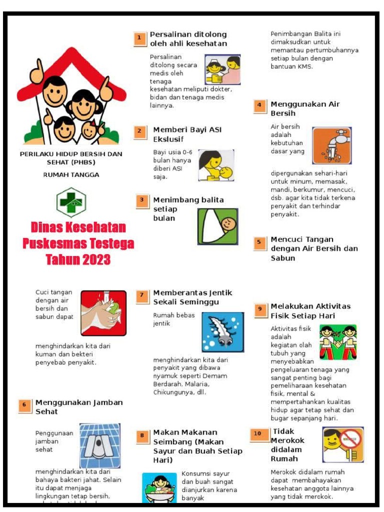 Liflet PHBS RT | PDF