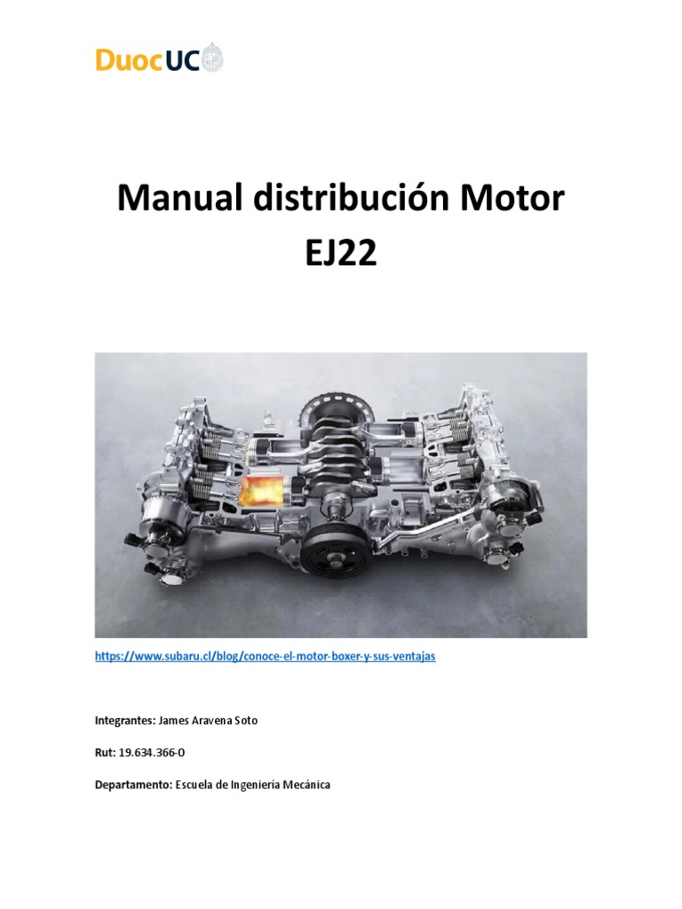 Manual de Puesta a Punto Motor EJ22 | PDF | Bienes manufacturados ...