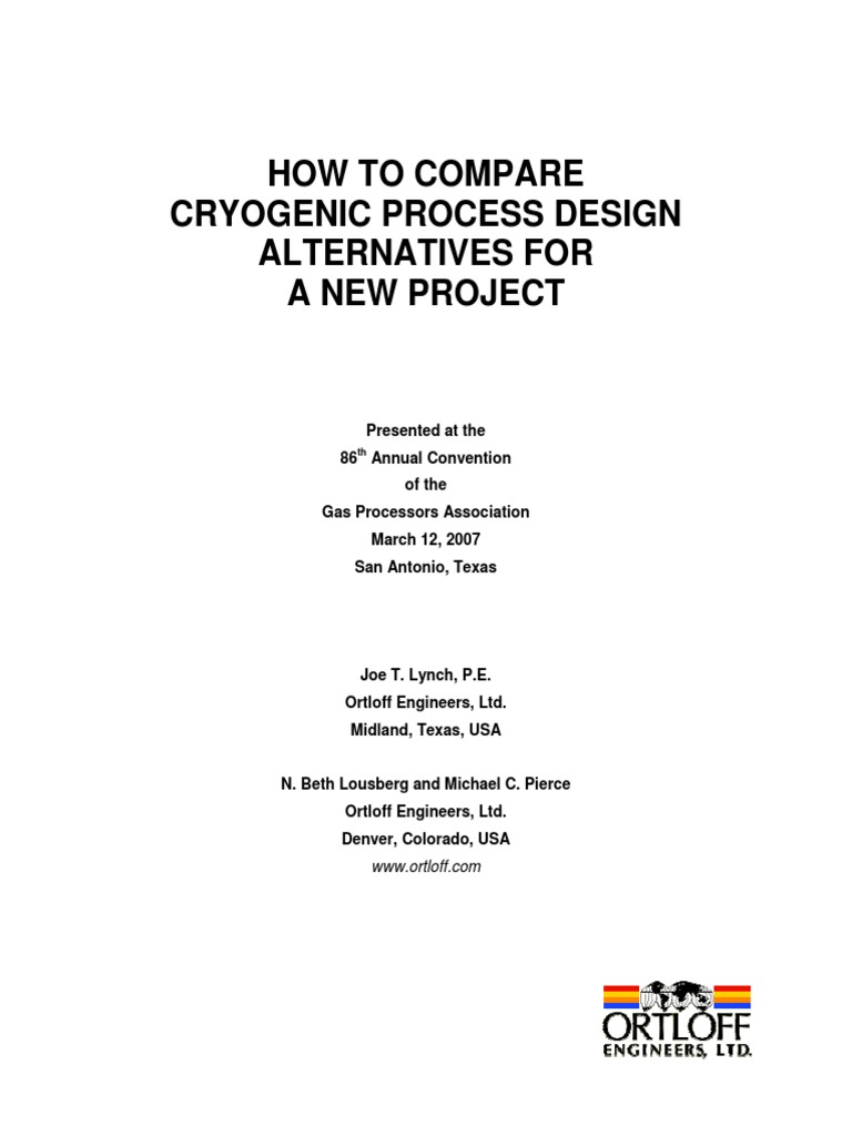 Ortloff Comparison | PDF | Fluid Dynamics | Flow Measurement