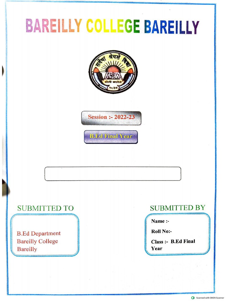 Assignment mjpru university | PDF