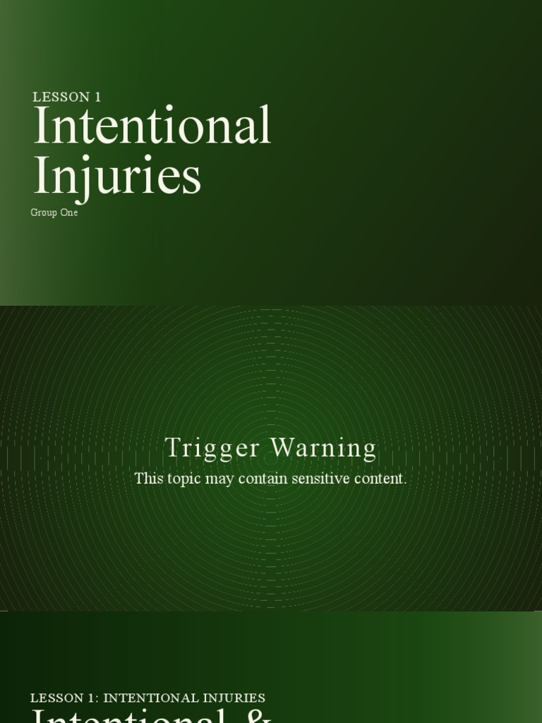 Intentional Injuries | PDF | Violence | Cyberbullying