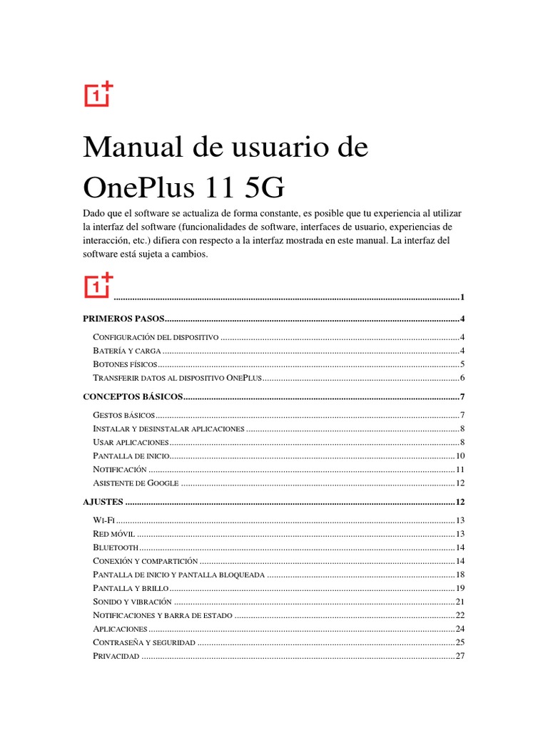 OnePlus 11 5G User Manual Es ES PDF Bluetooth Pantalla De Cristal