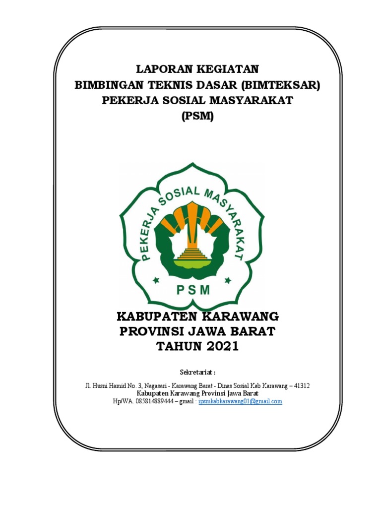Laporan Kegiatan Bimteksar PSM Karawang | PDF
