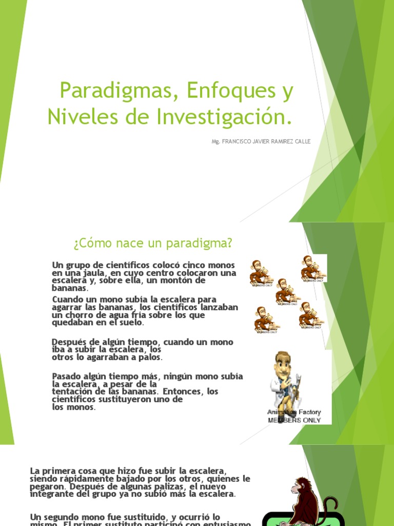 Paradigmas, Enfoques y Niveles de Investigacion | PDF | Investigación ...