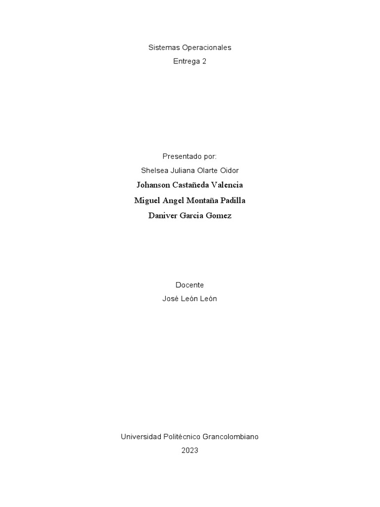 Entrega 3 Sistemas Operacionales Miguel | PDF | Python (lenguaje de programación) | Lenguaje de ...