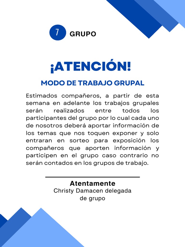 Documento A4 Comunicado Sencillo Blanco y Azul | PDF