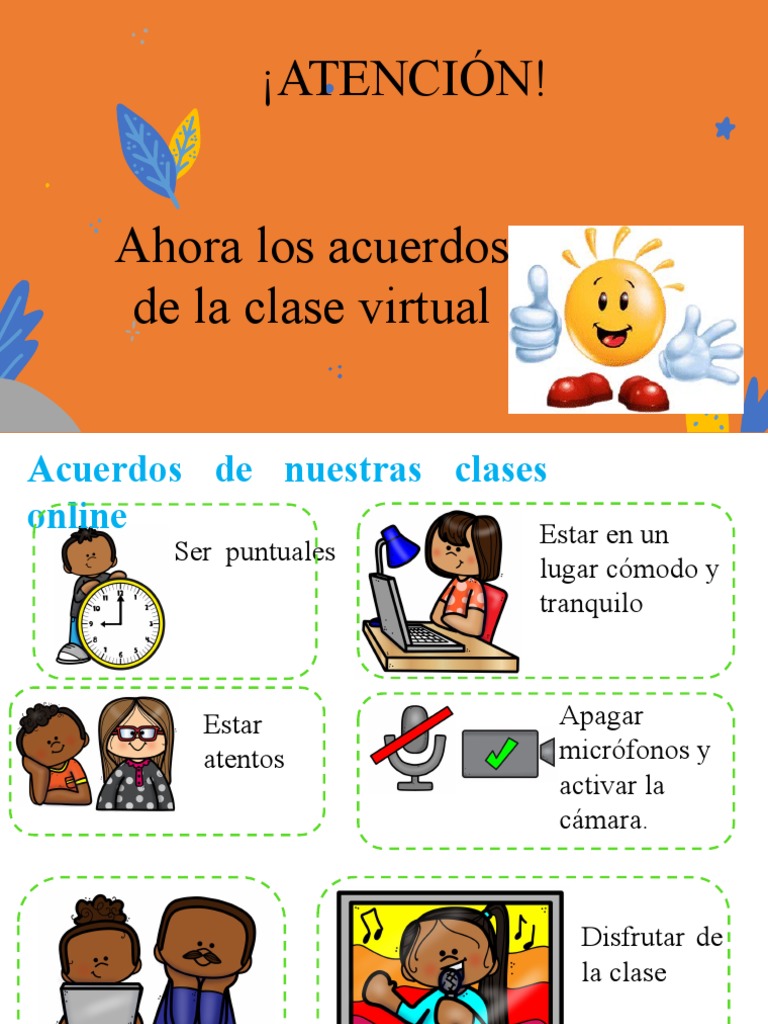 Acuerdos de La Clase Virtual | PDF