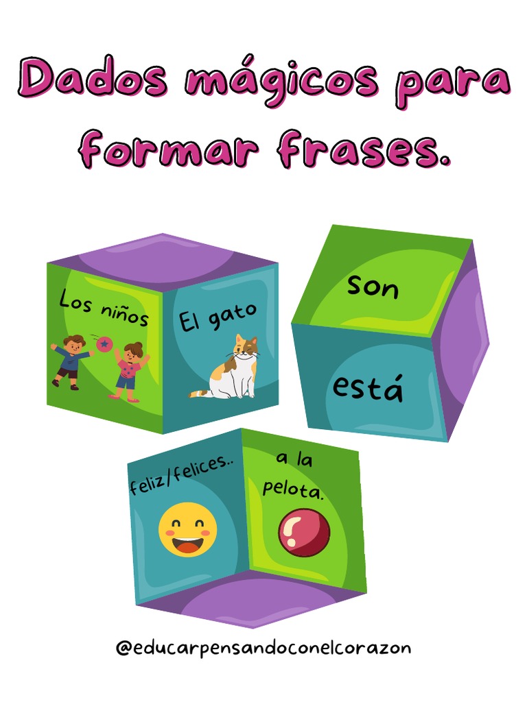Dados Mágicos para Formar Frases. | PDF | Lingüística | Gramática