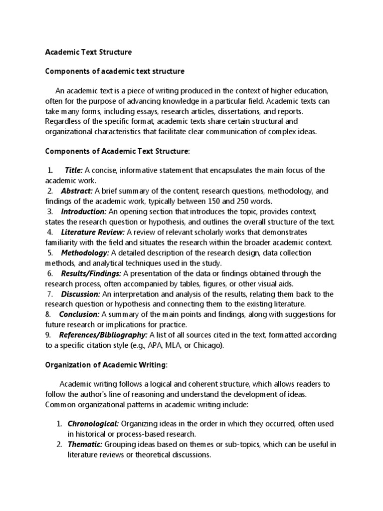 Academic Text Structure | PDF | Data | Methodology
