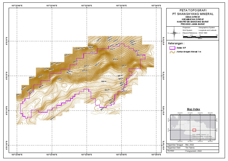 Peta Topografi | PDF