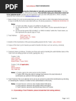 Example Form 56 | PDF | Taxes | Fiduciary