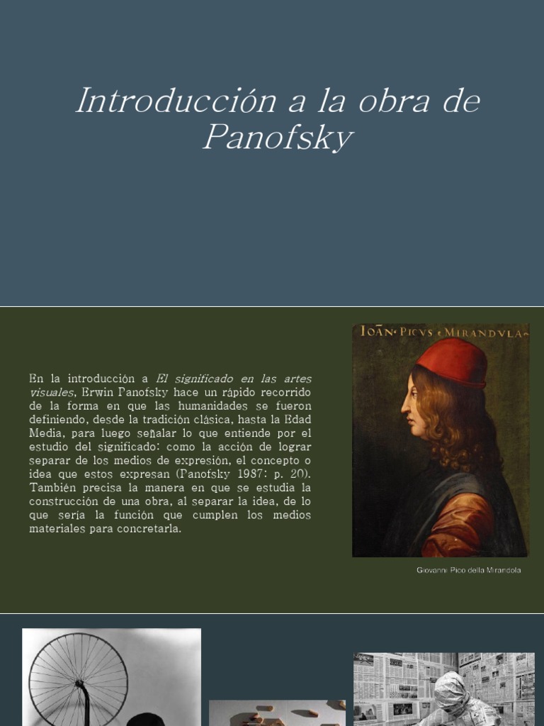 Introducción A La Obra de Panofsky | PDF | Renacimiento